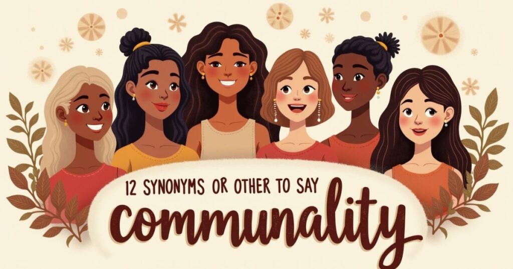 12 Synonyms or Other Ways to Say "Communality"