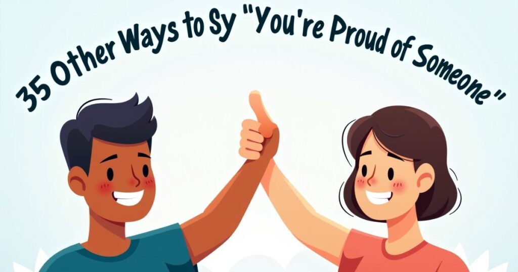 35 Other Ways to Say “You’re Proud of Someone” (With Examples)